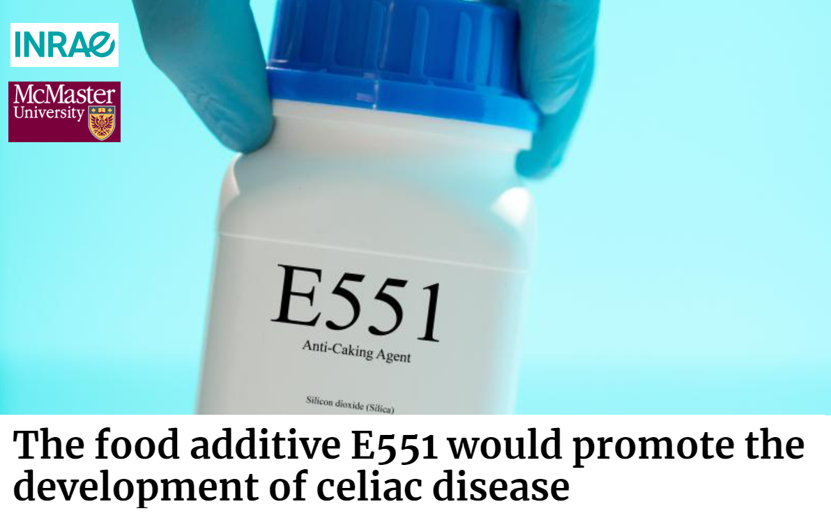תוסף מזון E-551 יכול לקדם מחלת צליאק